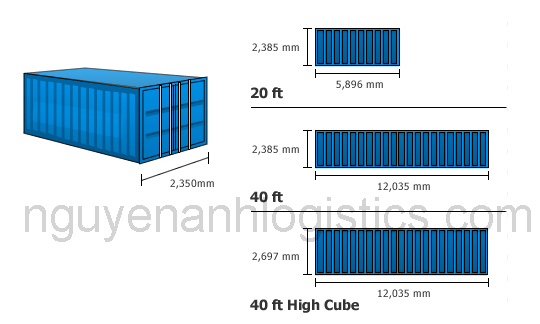 Container 40 feet chứa được bao nhiêu tấn và thể tích của nó